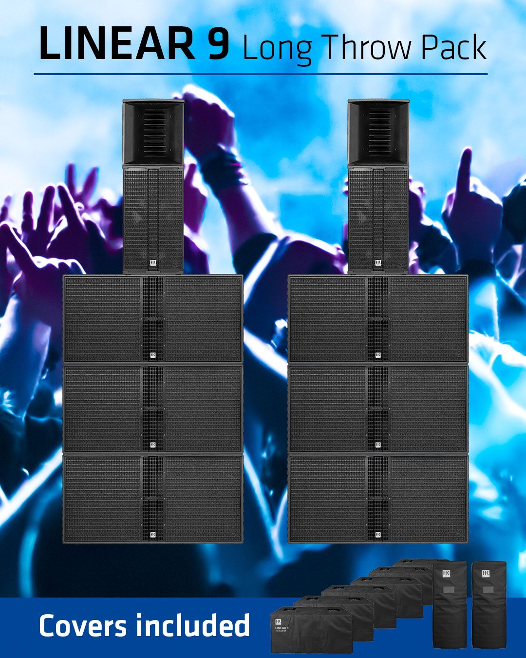 LINEAR 9 Long Throw Pack – HK Audio